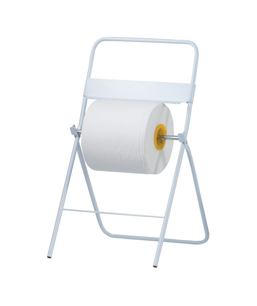 521 White - PAPER ROLL DISPENSER FLOOR STANDING | Mar Plast