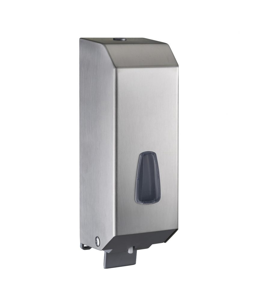 542 Satin stainless steel - REFILLING SOAP DISPENSER- 1,2 L STAINLESS ...
