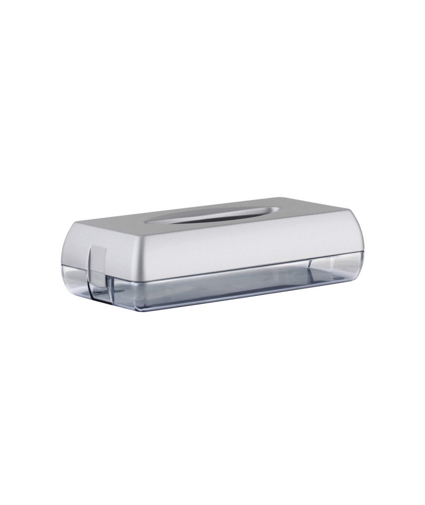 687 Satin-Transparent - FACIAL TISSUE DISPENSER | Mar Plast