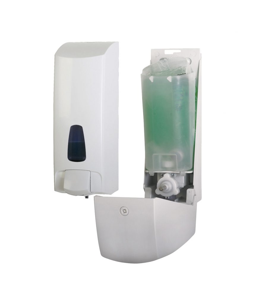 827 White - SOAP DISPENSER BAG VOLFLEX- CART 1 L | Mar Plast