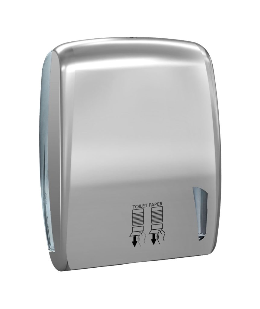 969 Titanium - DOUBLE INTERFOLDED TOILET PAPER DISPENSER- 2000 SHEETS ...
